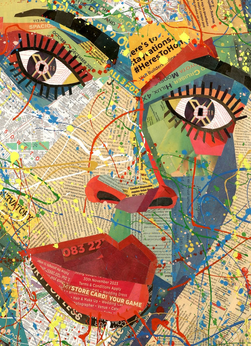 African artist Tsholo Motong, "Fiction" artwork