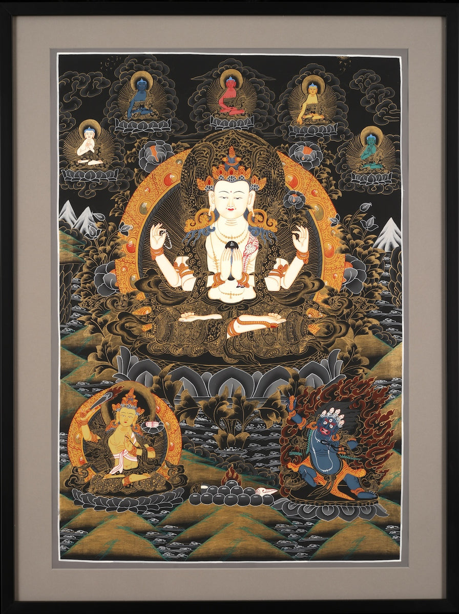 Thangka painting - Avalokitesvara - Tashi Gurung