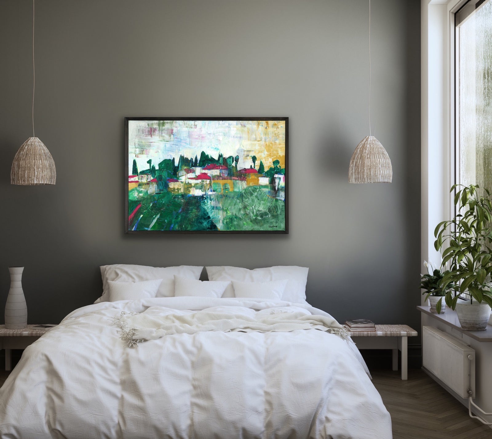 Art Above Queen Bed: Ideas, Sizes and 25 Recommendations