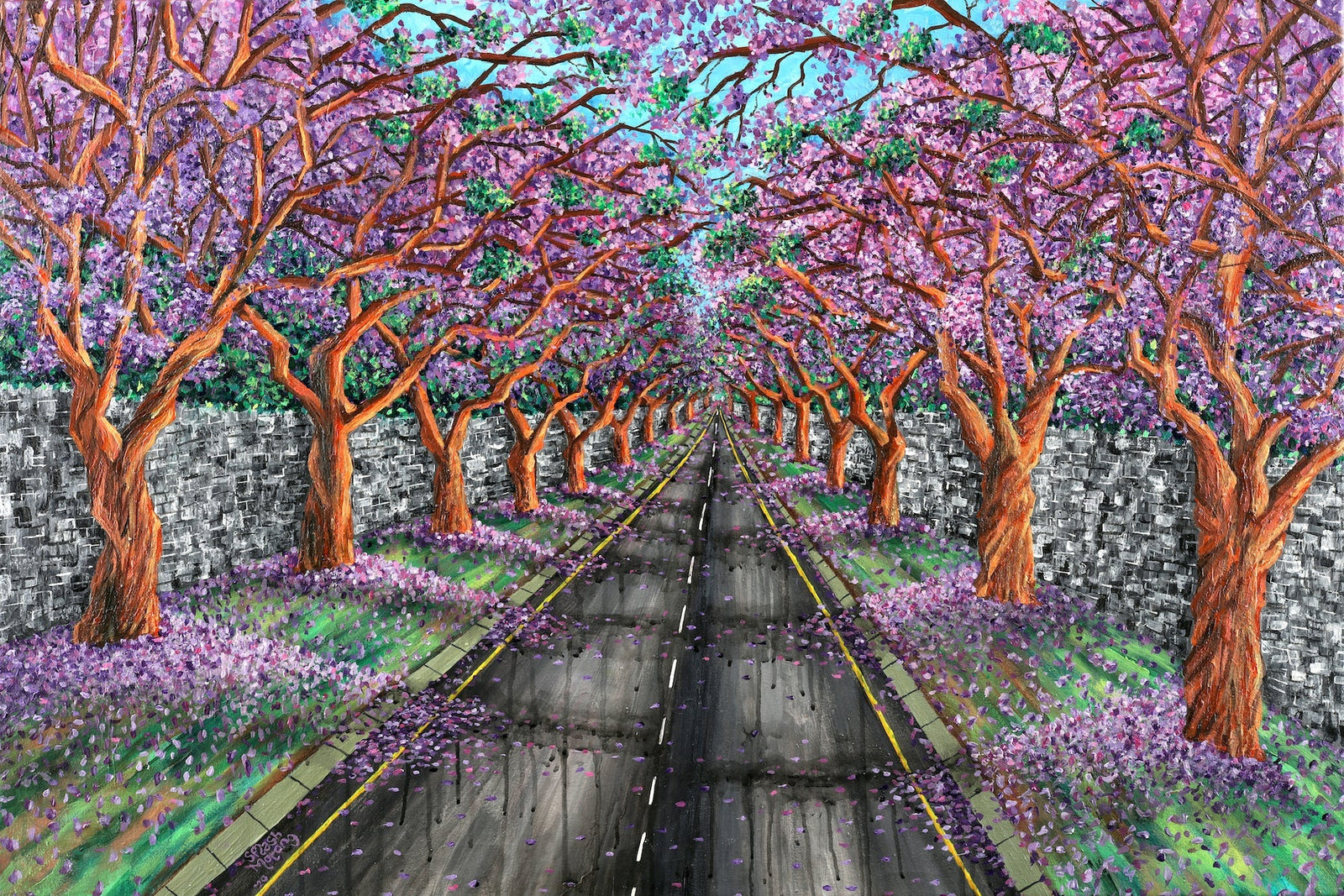 Tsholo Motong: "Faces of Soweto". South African artist and his fabric