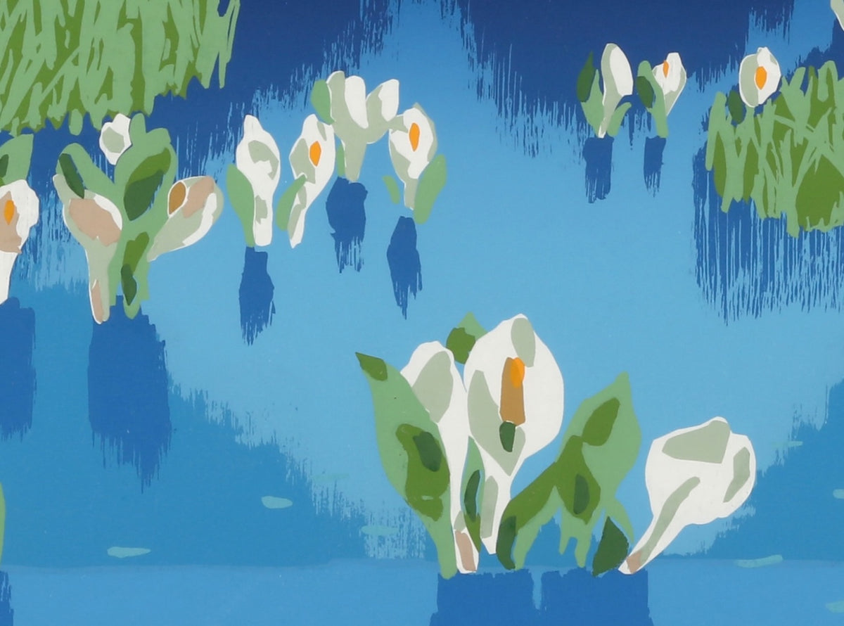 Japanese landscape art - Swamp on a remote island (Rishiri, Hime-numa ...