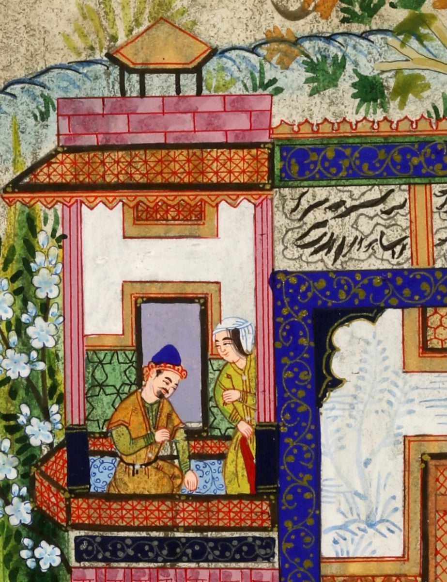 Amir Temur's meeting in the palace
