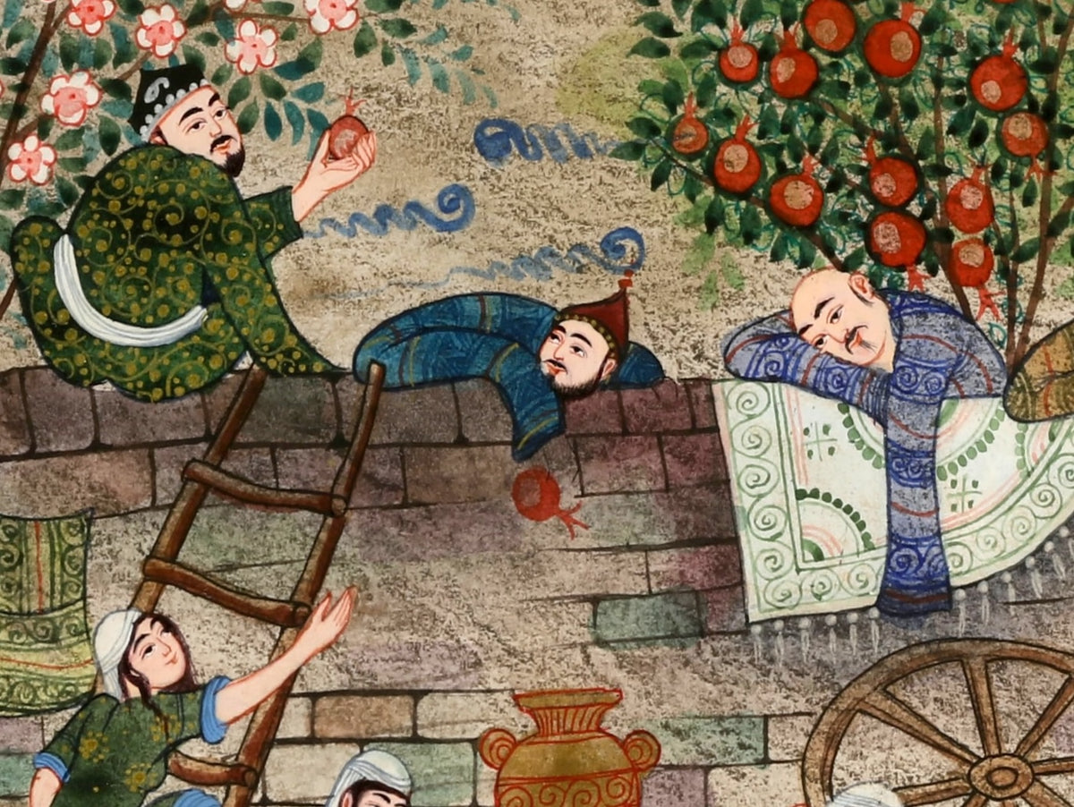 Persian miniature painting - Harem - Feruz Temirov