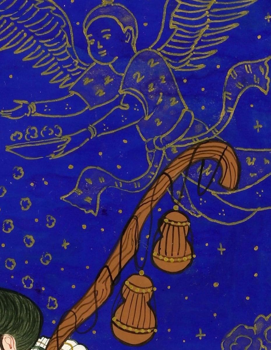 Persian miniature painting - The Wise Dervish (Print) - Feruz Temirov