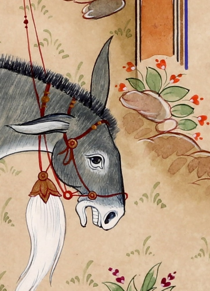 Persian miniature painting - Hodja Nasreddin - Feruz Temirov