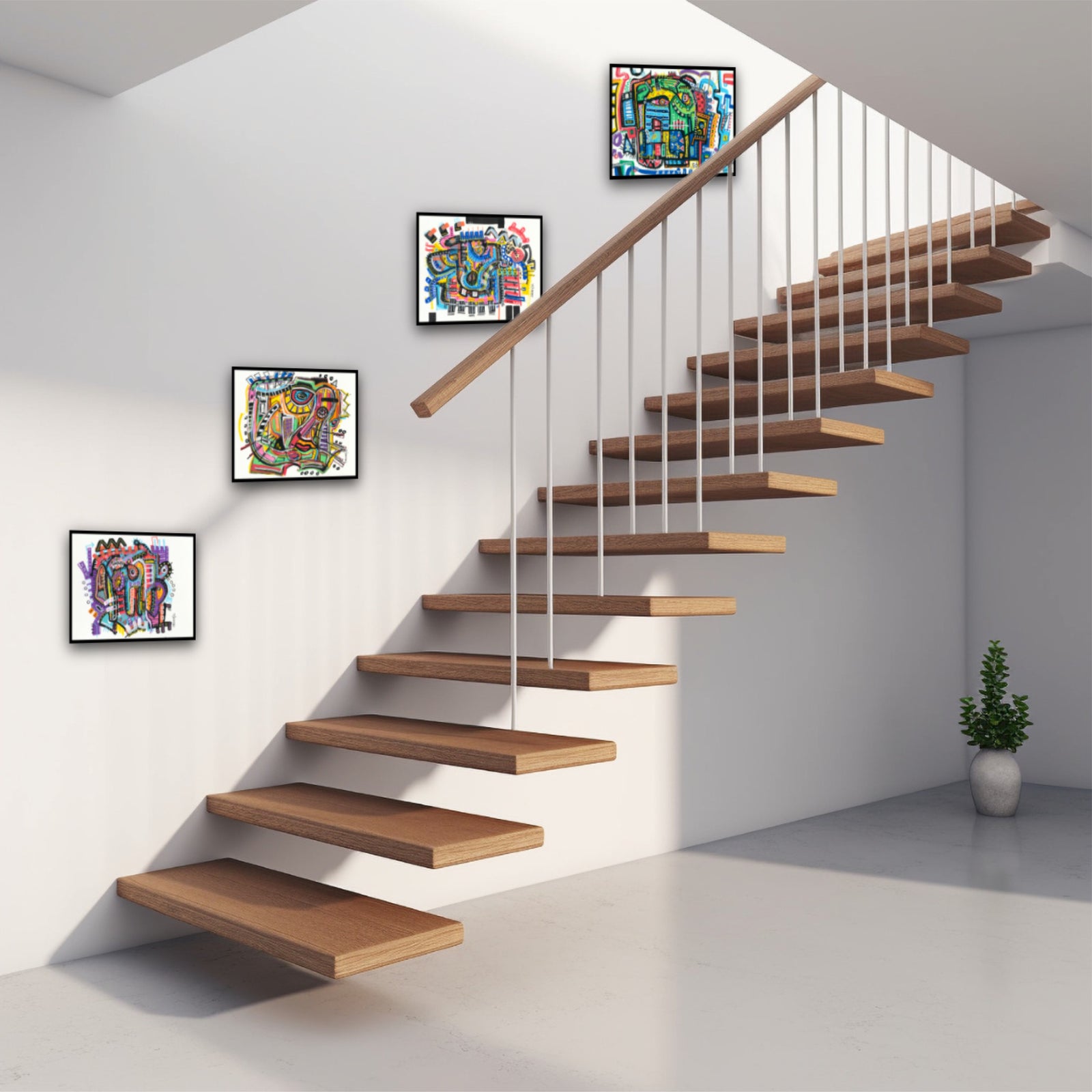 Stair Art - Ideas, Sizes, Recommendations
