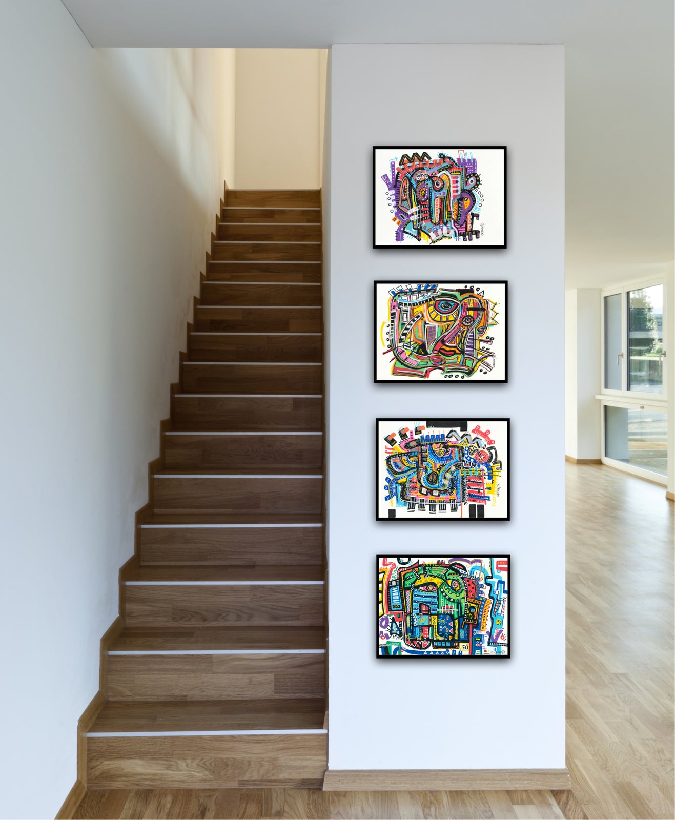 Stair Art - Ideas, Sizes, Recommendations